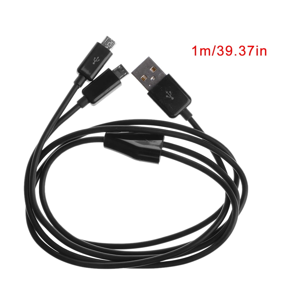 Portable USB 2.0 Type A Male To Dual Micro USB Male Splitter Y Charging ...