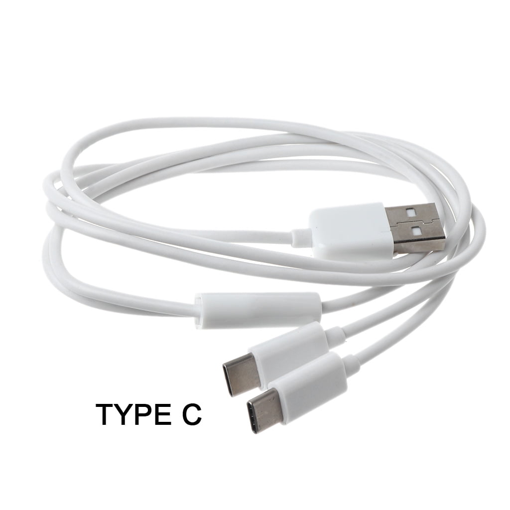 Portable USB 2.0 Type A Male To Dual Type C Male Splitter Y Charging ...
