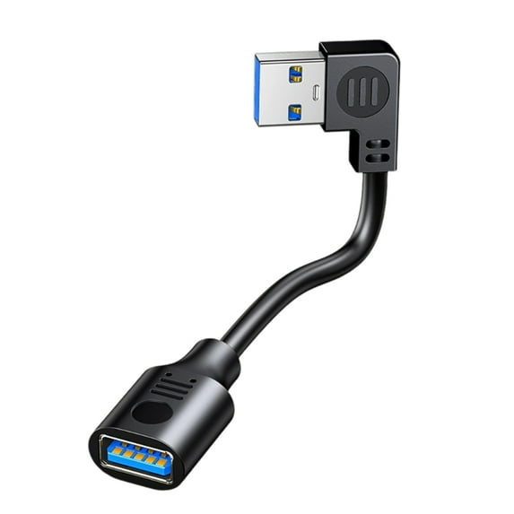 Portable USB 3.0 Male to Female Adapter Line Right Angled Connector ...
