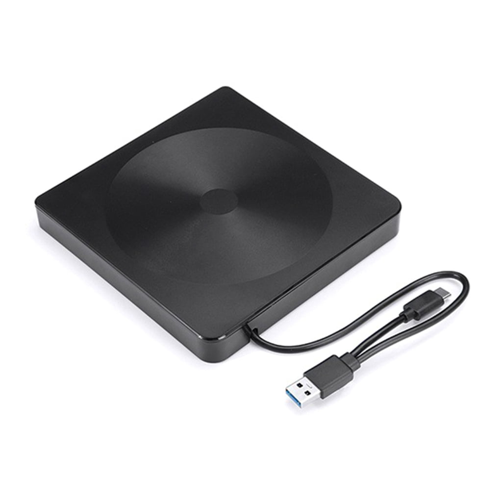 Portable USB 3.0 and Type C 2 Interfaces External DVD Drive, Fast Speed ...
