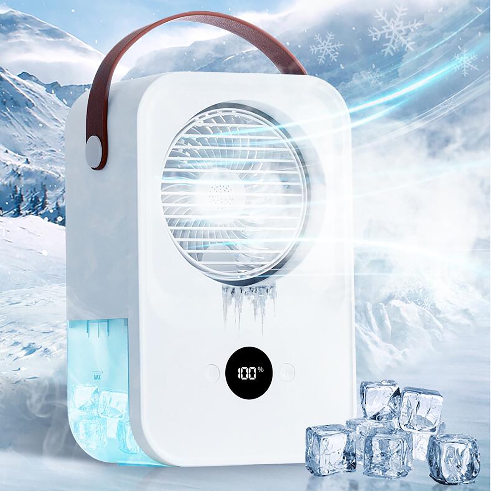 Portable USB Air Conditioner & Cooling Fan – 3-Speed Personal Air ...