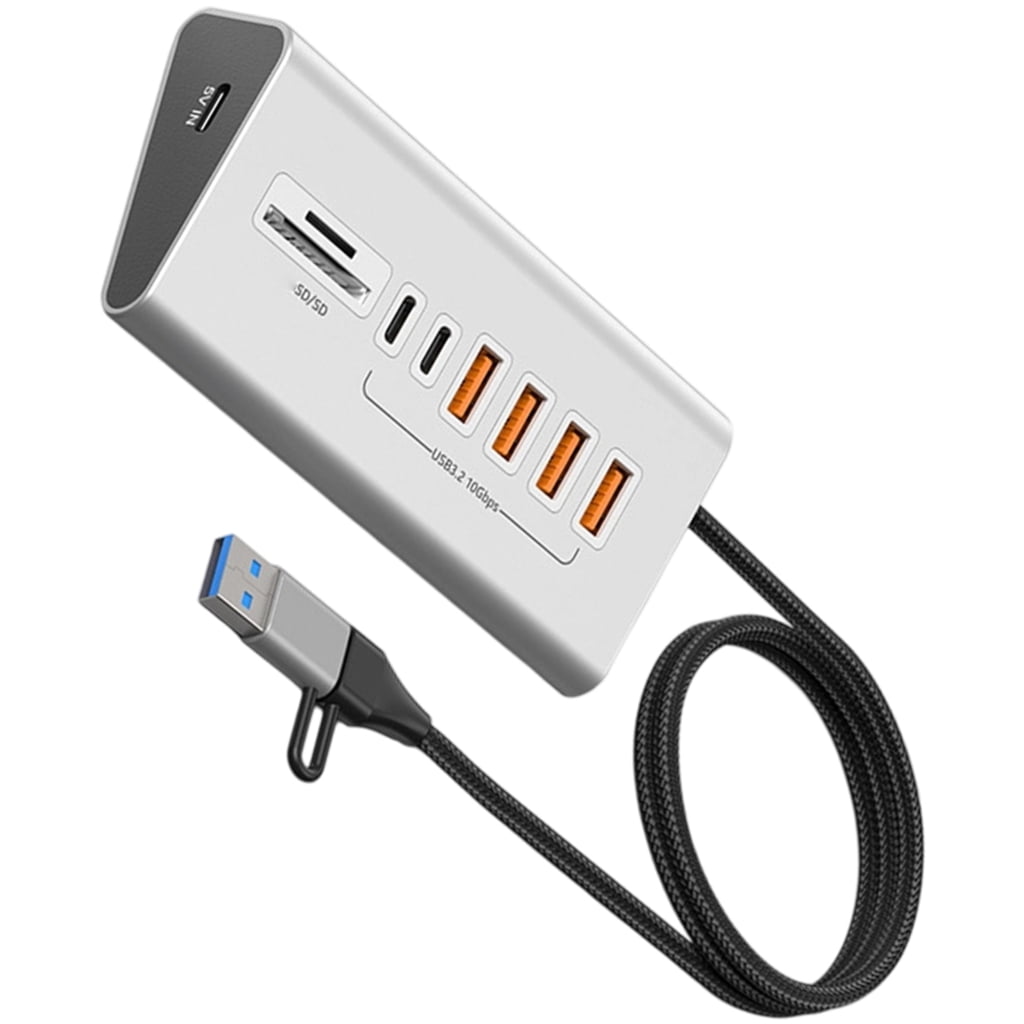 Portable USB C Hubs Adapter Aluminum Alloy USB 3.2 10Gbps SDTF Card ...