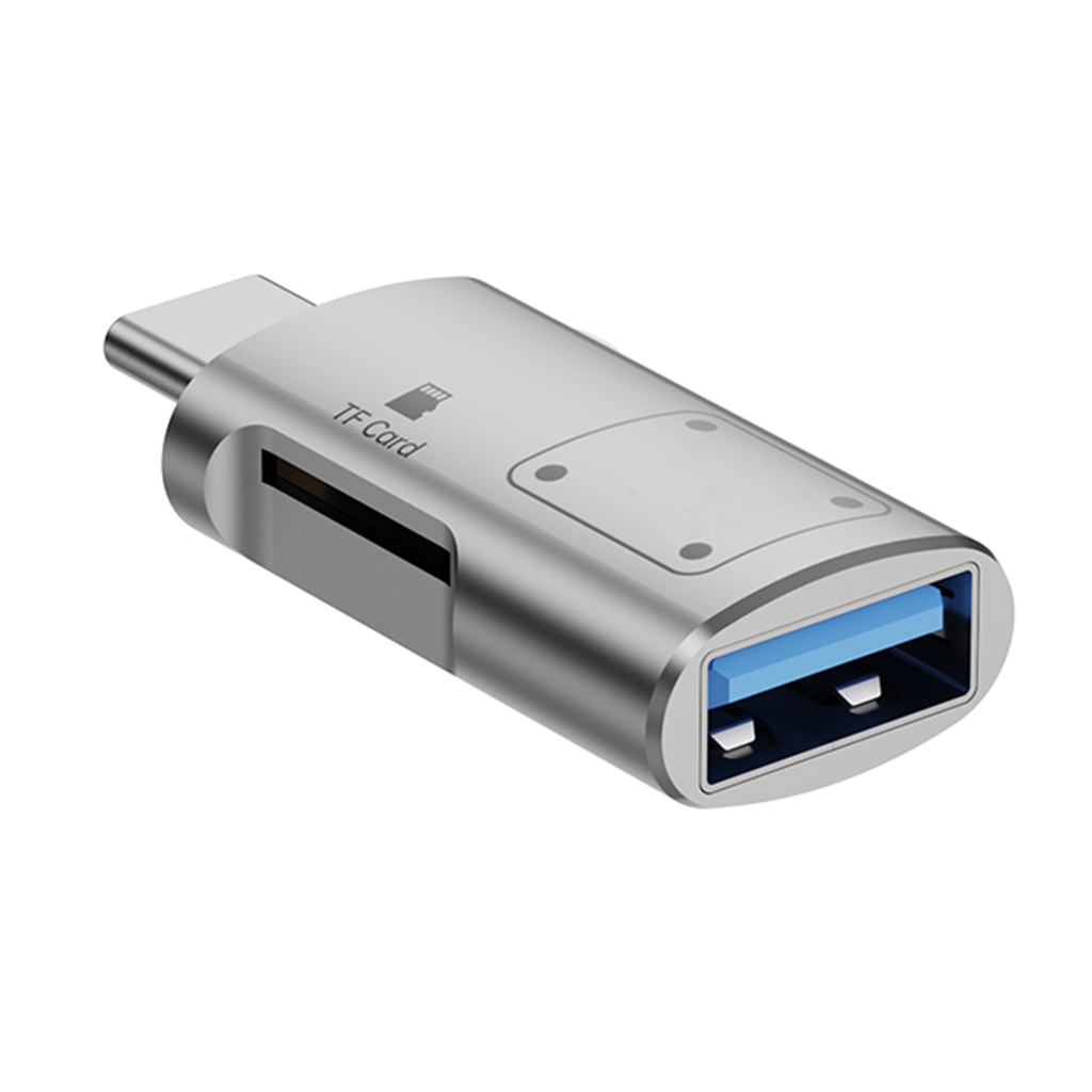 Portable USB C To USB3.0 Female Converters With Integrated Card Reader ...