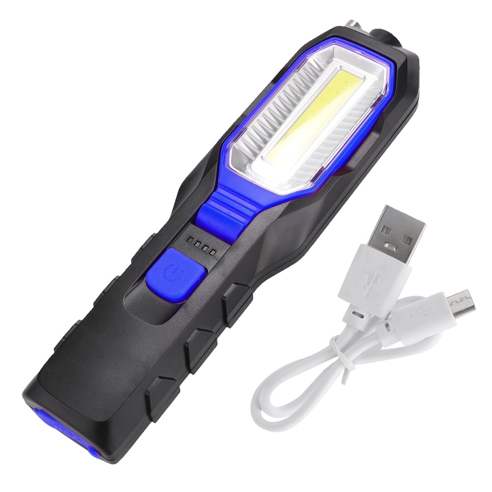 Portable USB-Charged COB Work Light with LED Lamp and Magnetic Antenna ...