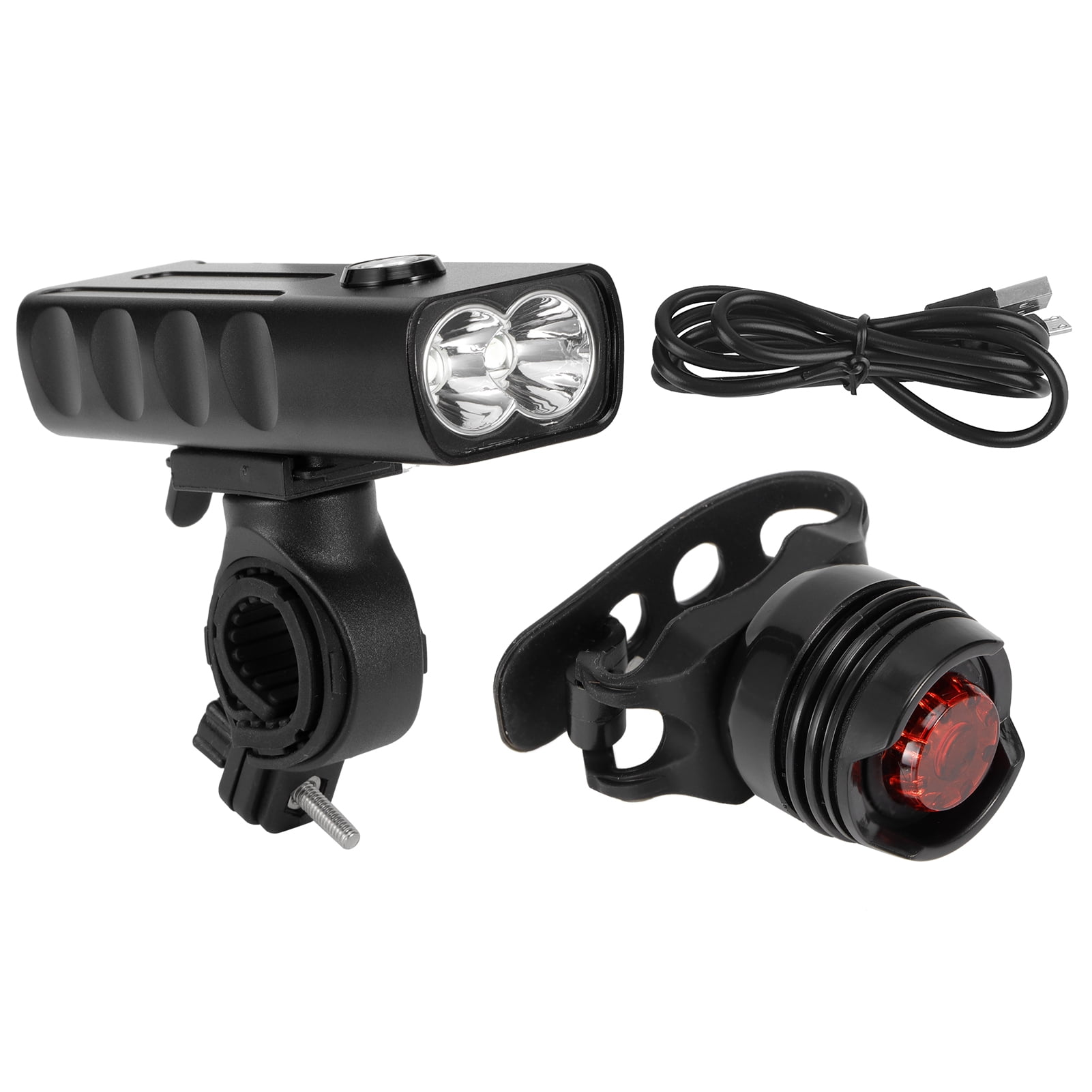 Portable USB Charging Dual LED Bike Light with 3-Speed Dimming IPX5 ...