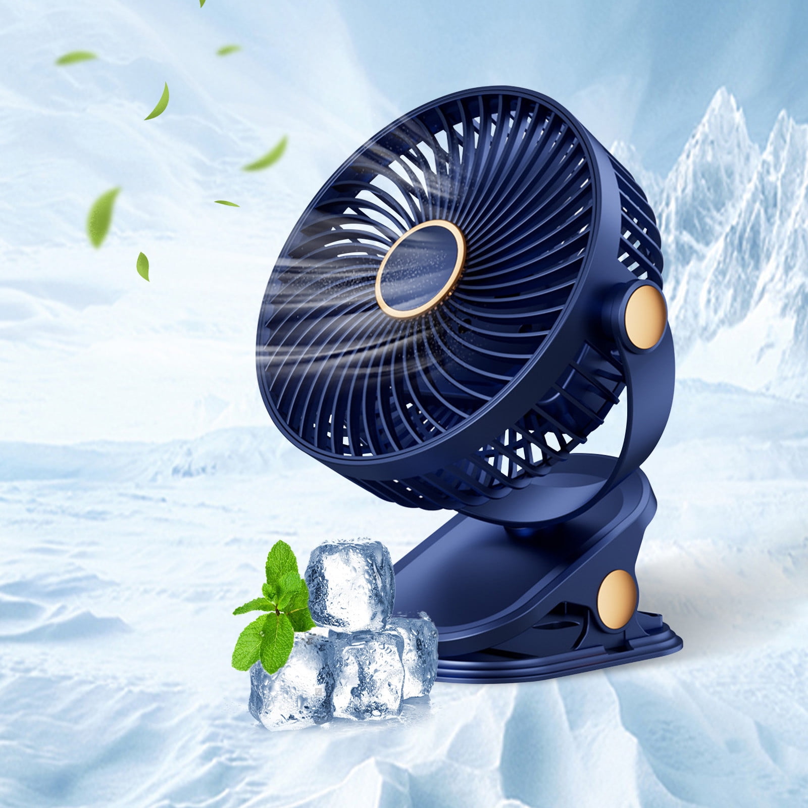 Portable USB Clip Fan with 360-Degree Rotation – Adjustable 3-Speed ...