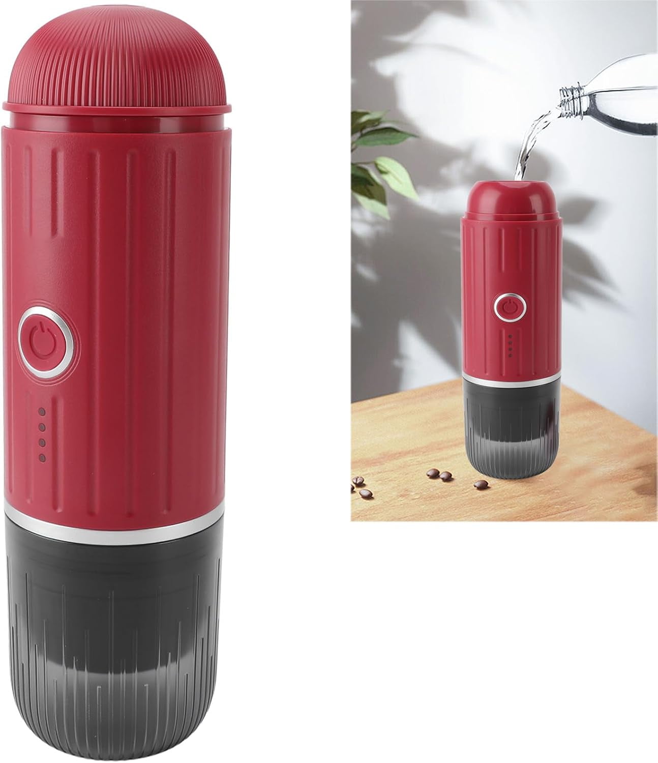 Portable USB Coffee Maker for Travel, Mini Espresso Machine with Self ...