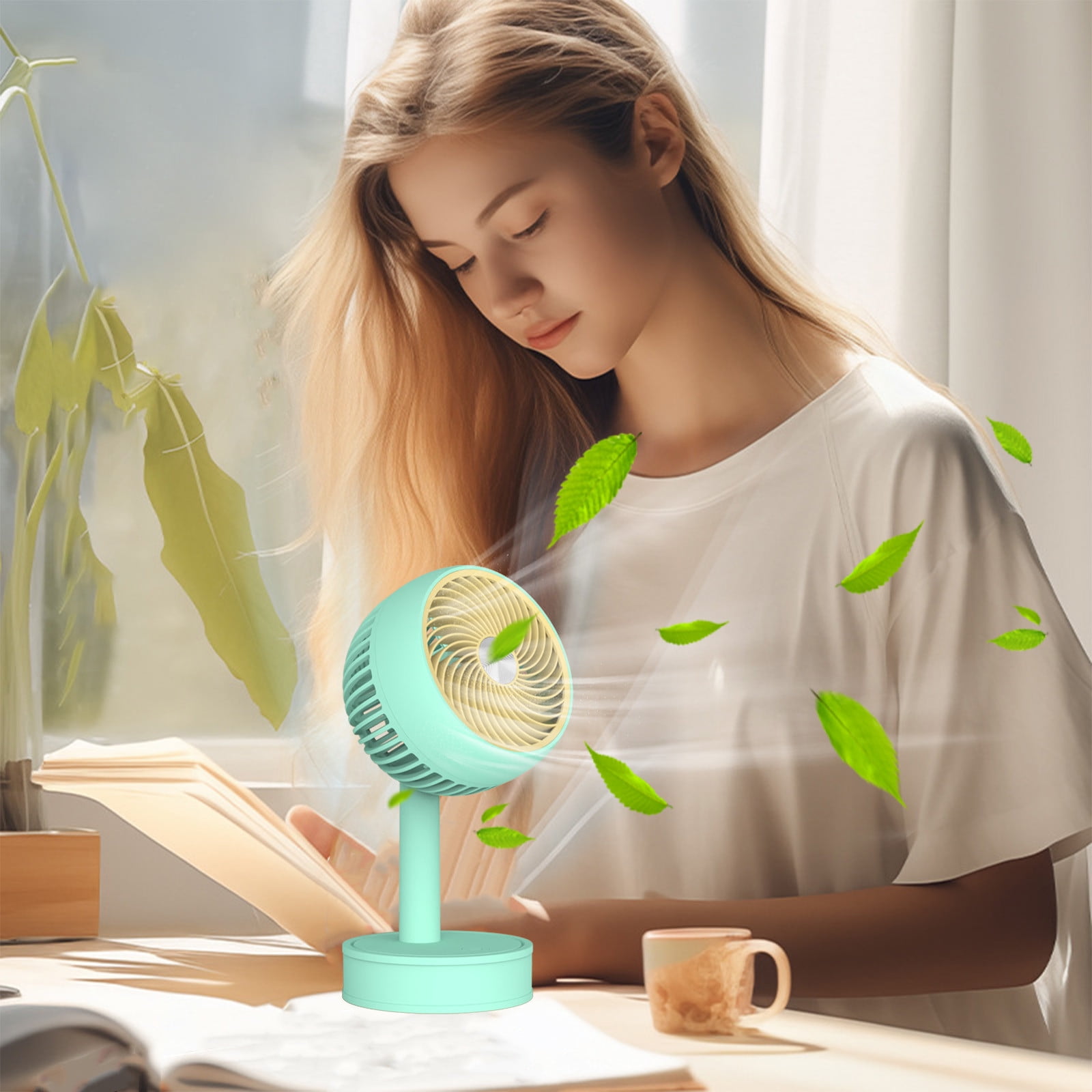 Portable USB Desk Fan,3 Speeds Powerful Portable Fan,Quiet Cooling Mini ...