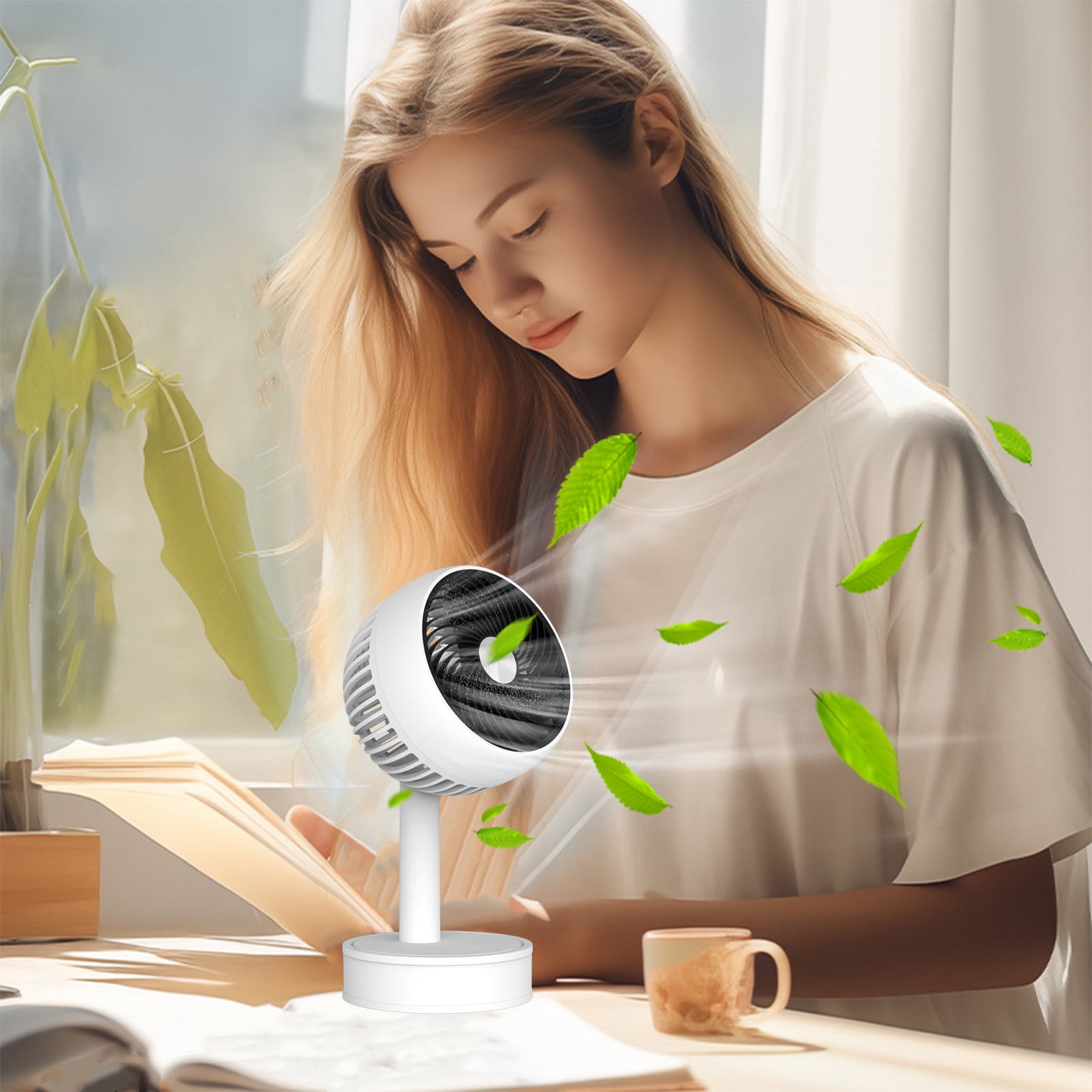 Portable USB Desk Fan,3 Speeds Powerful Portable Fan,Quiet Cooling Mini ...