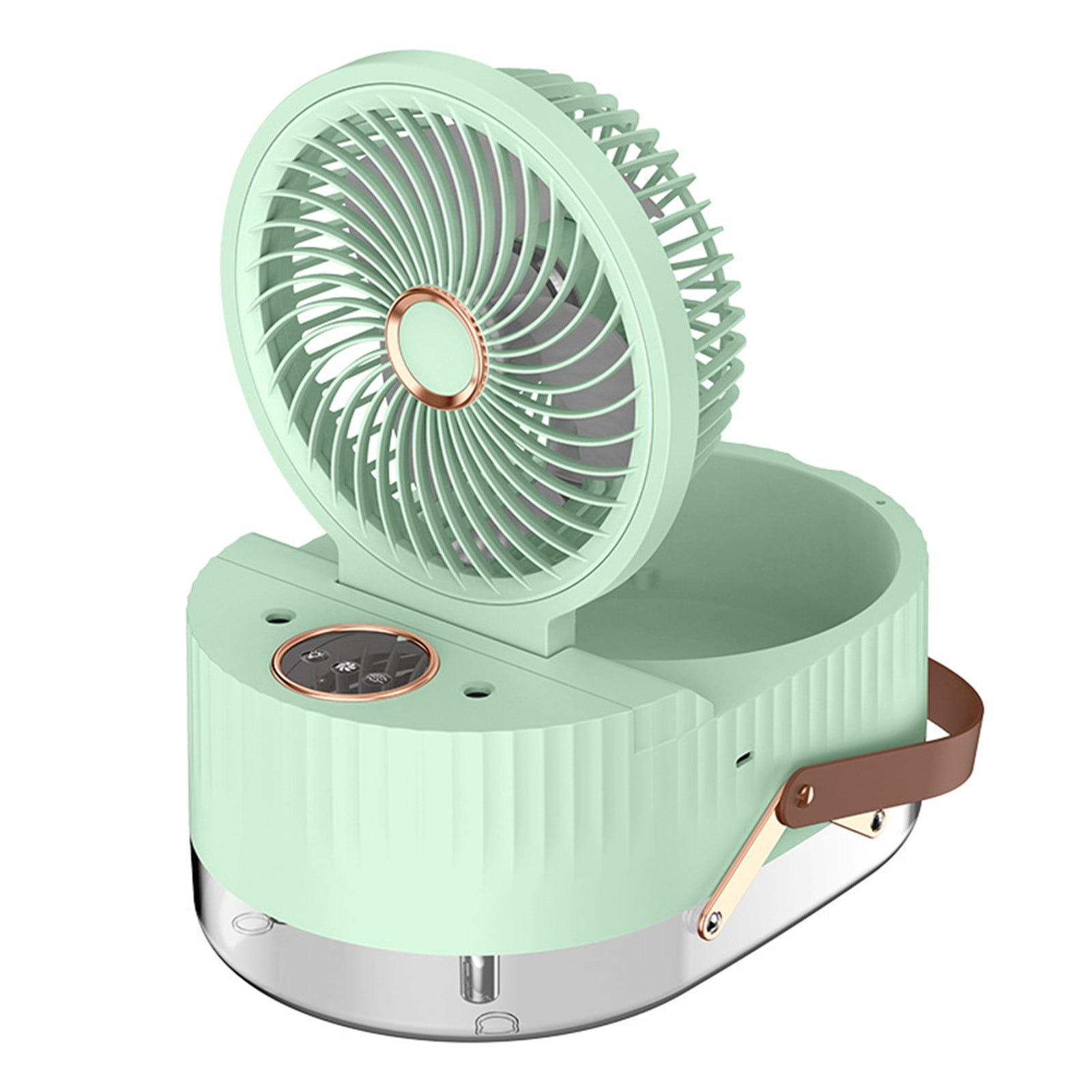 Portable USB Desktop Fan With Mist Humidifier Foldable Design ...