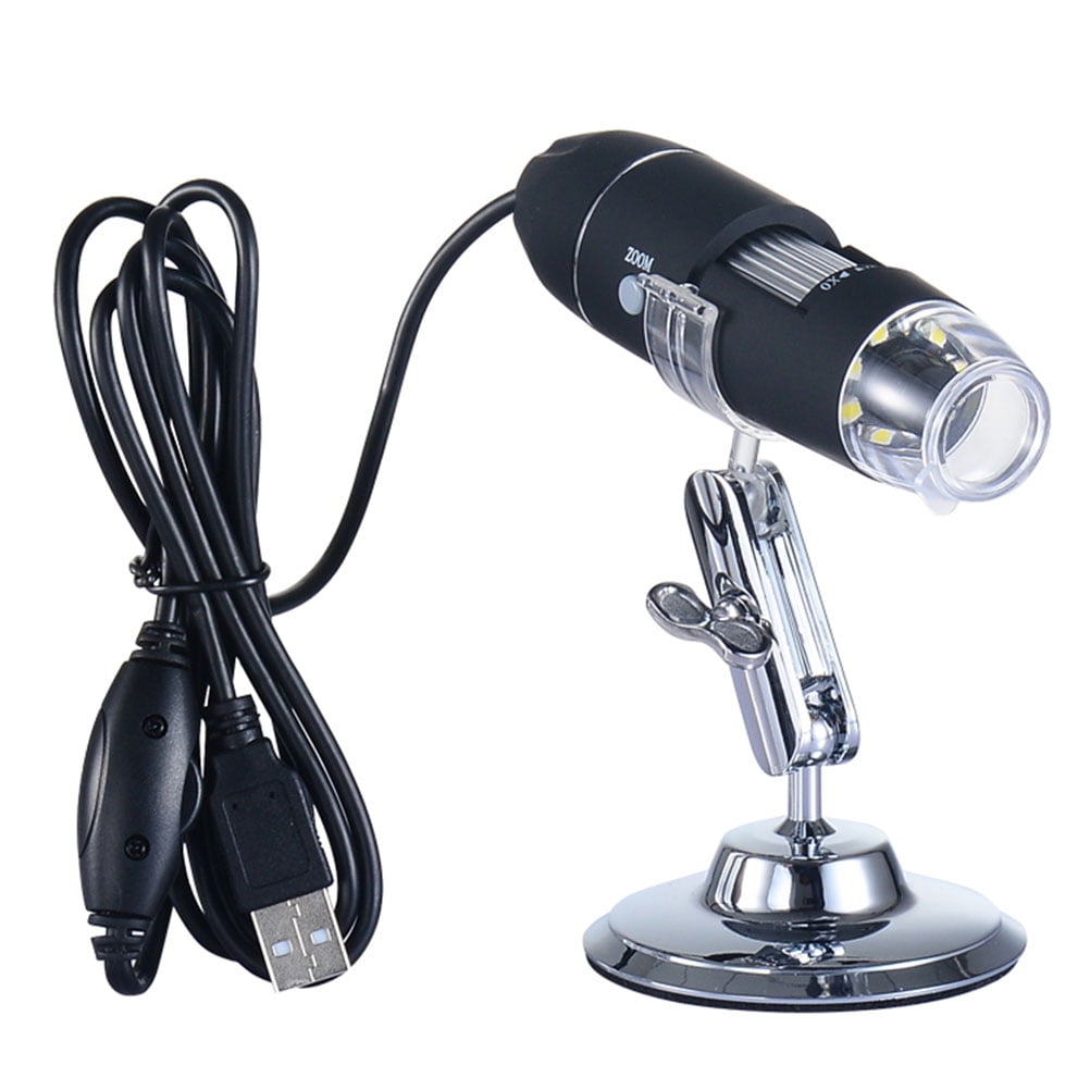 Portable USB Digital Microscope 1000X 8 LED Electronic Magnifier with ...