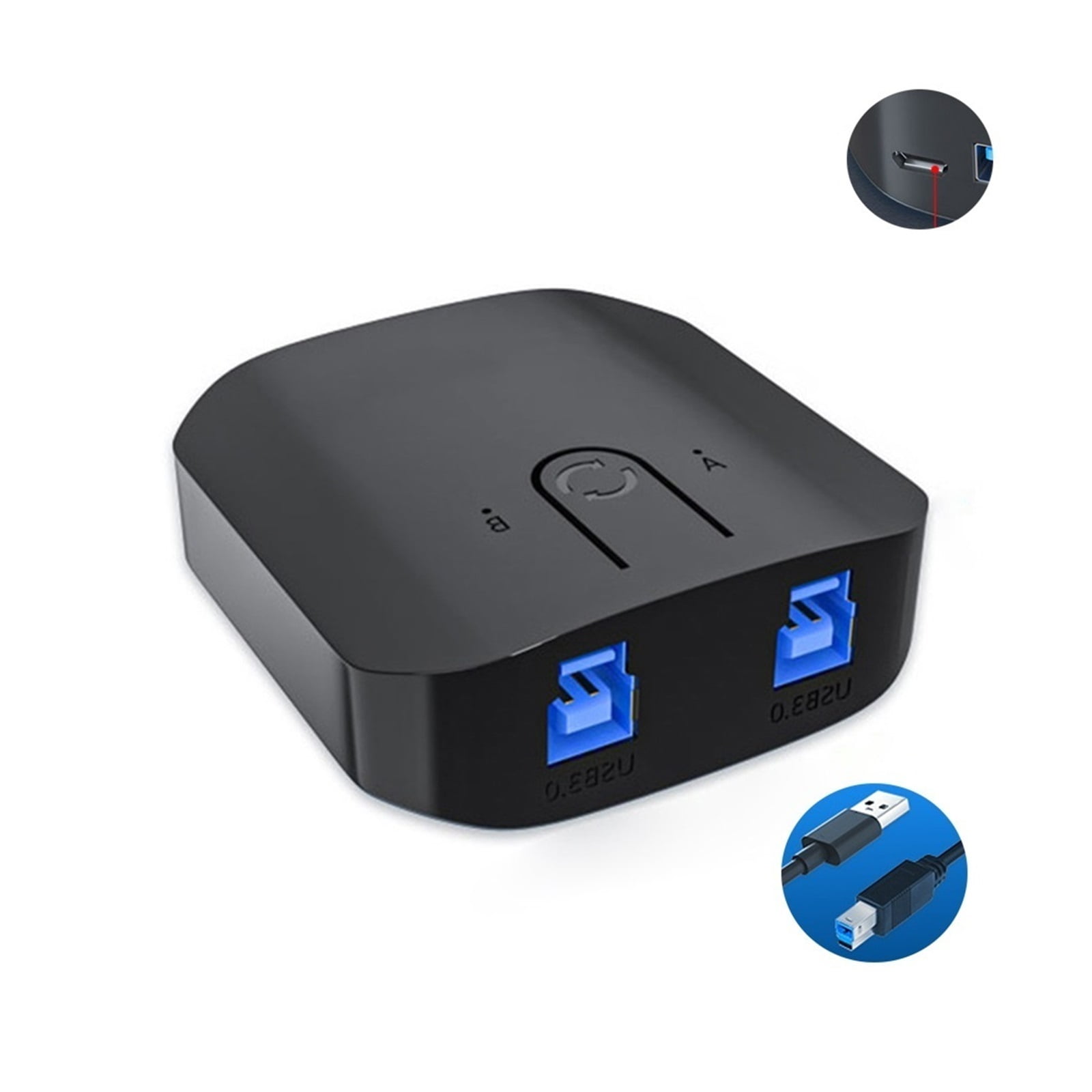 Portable USB HD KVM Switch 1080P Capture Box Splitter for Sharing ...