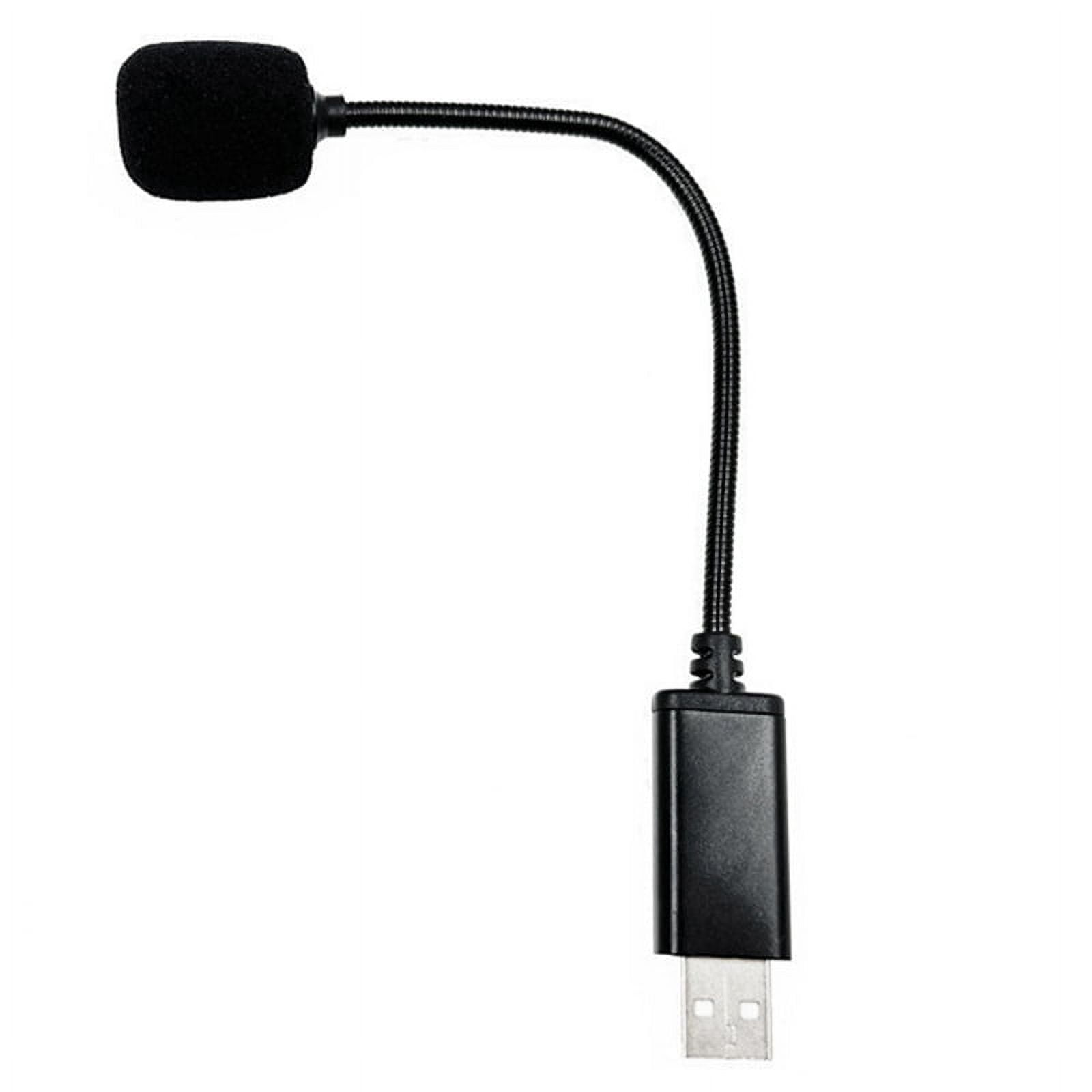 Portable USB Microphone Adjustable Mini MIC Anti-Noise for Laptop/PC ...