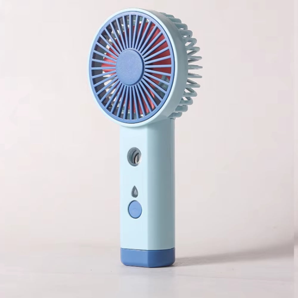 Mini USB Air Cooler & Humidifier Portable Silent Desk Fan with Mist ...