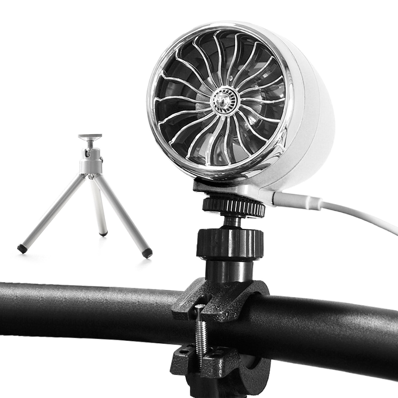 Portable USB Mini Cooling Fan with Tripod Bike Handlebar Electric Fan ...