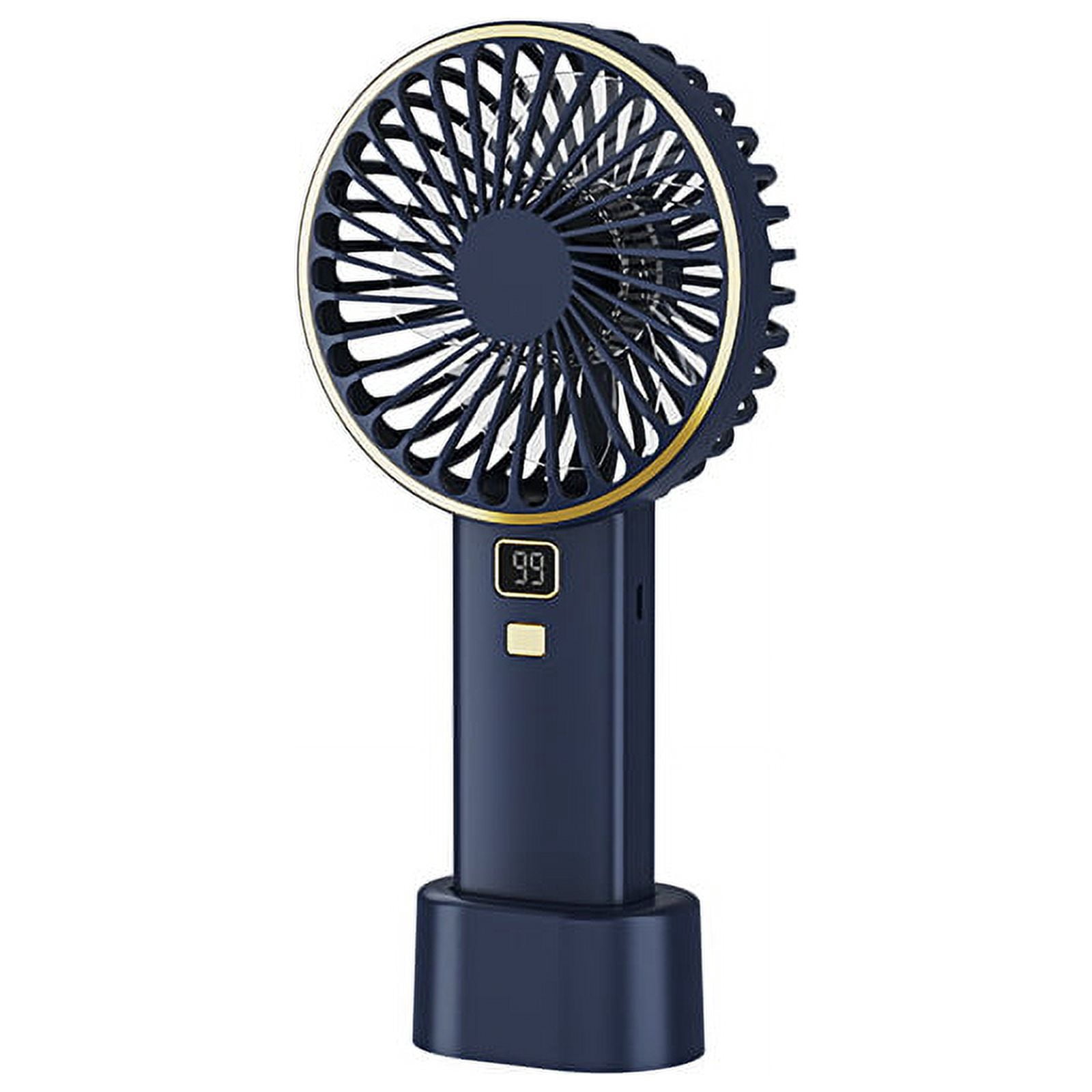 Portable USB Mini Fan, YiLBX Rechargeable Handheld Fan with Digital ...