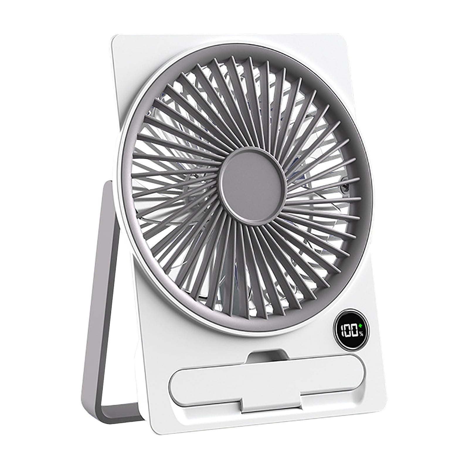 Portable USB Rechargeable Desk Fan with Adjustable Speed, Quiet ...