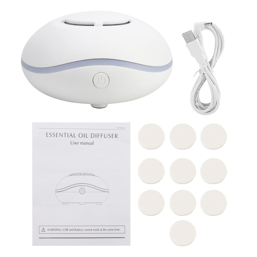 Portable USB Whisper-Quiet Essential Oil Diffuser with Soothing Lights ...