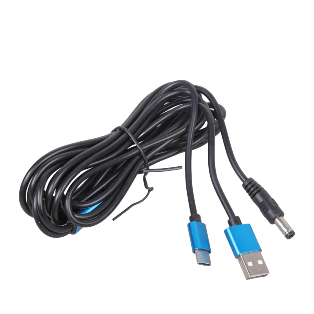 Portable USB to Type C And DC5525 Power Cable 1 to 2 Splitter Cord For ...
