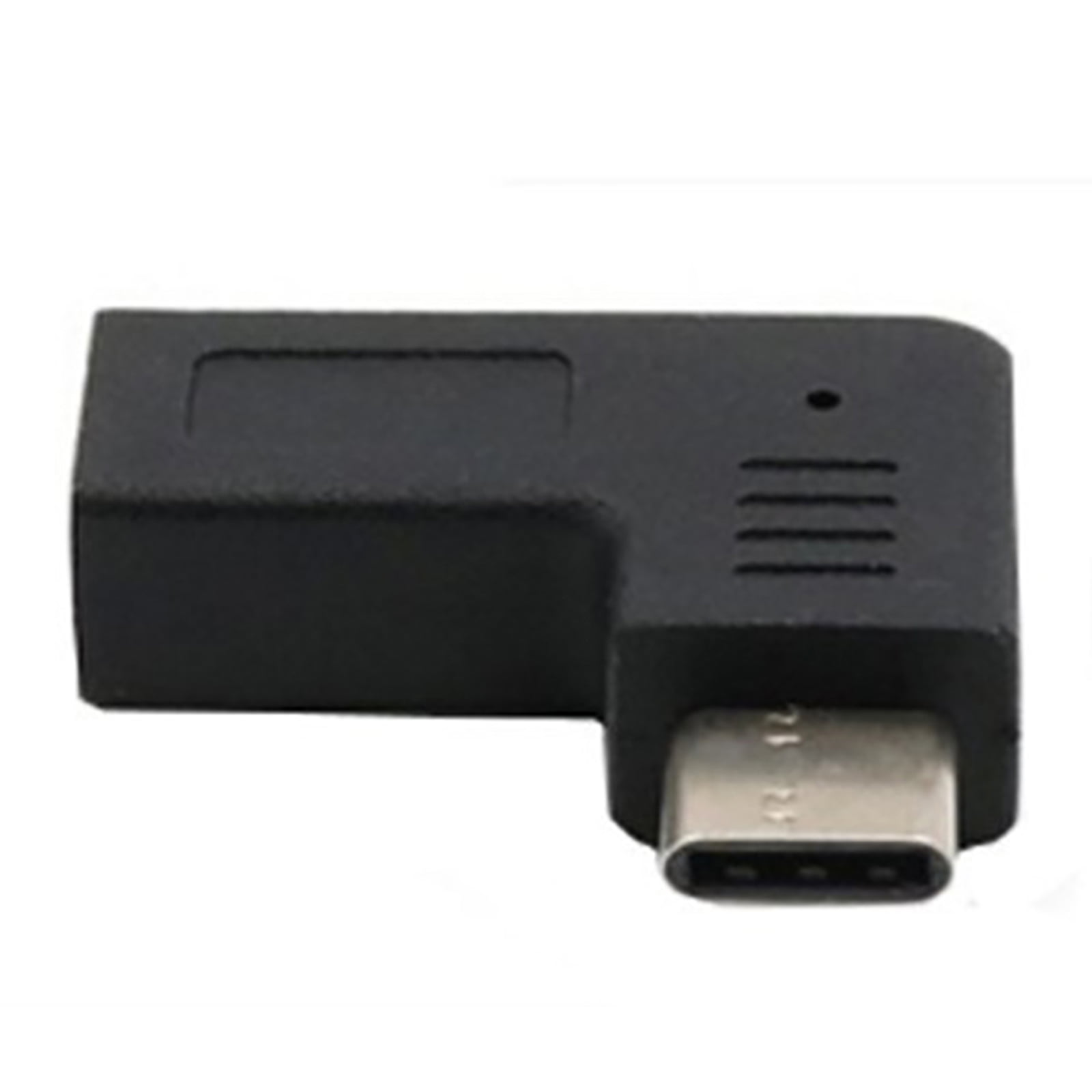 Portable USB to USB C Adapter 90 Degree Bend Converter Support Charging ...