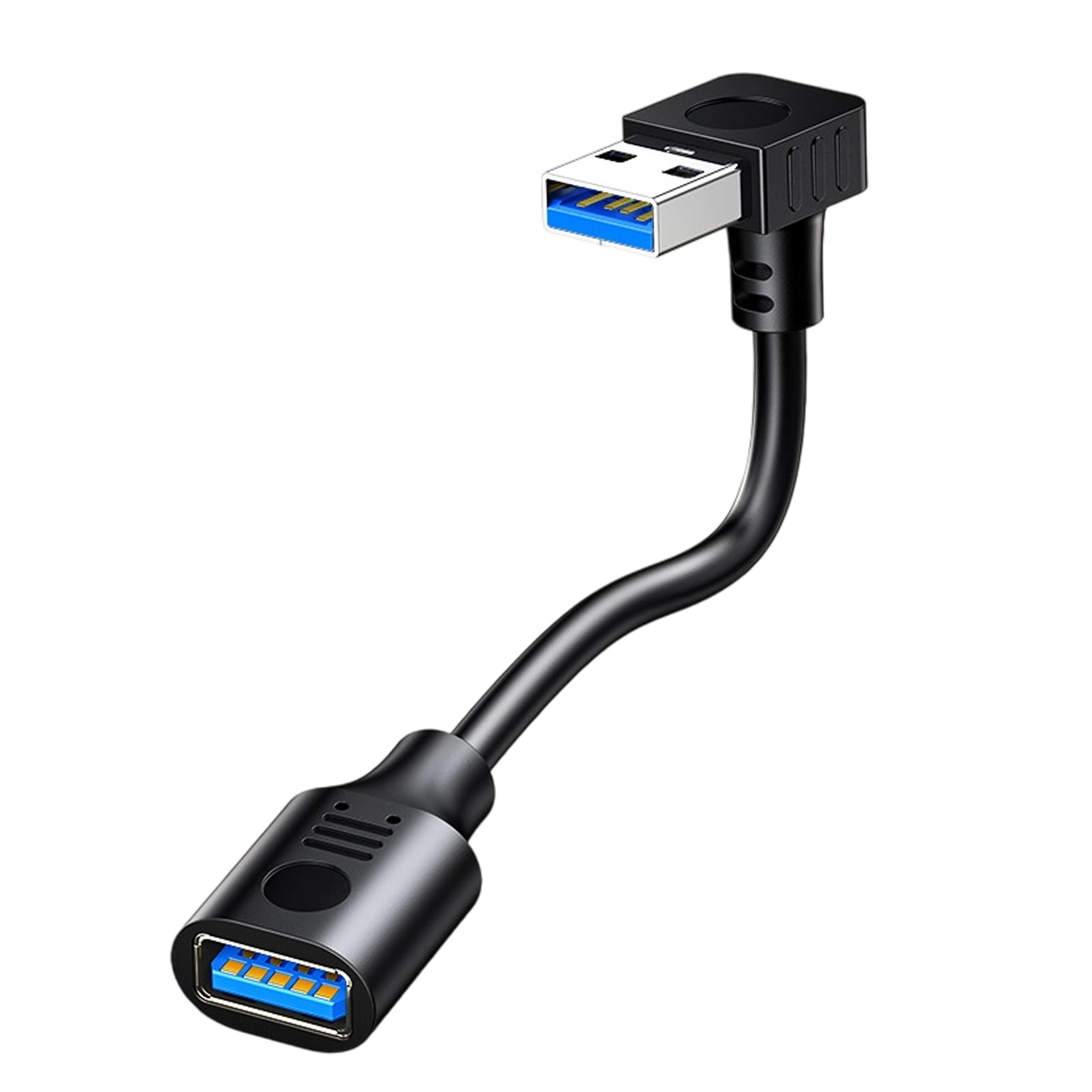 Portable USB3.0 Male to Female Adapter Line Right Angled Connector Cord ...
