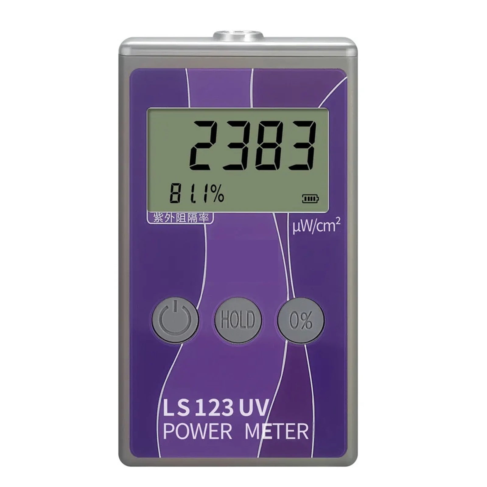 Portable UV Meter 123 Measure Ultraviolet Radiation Power Intensity Radiance Density Rejection ...