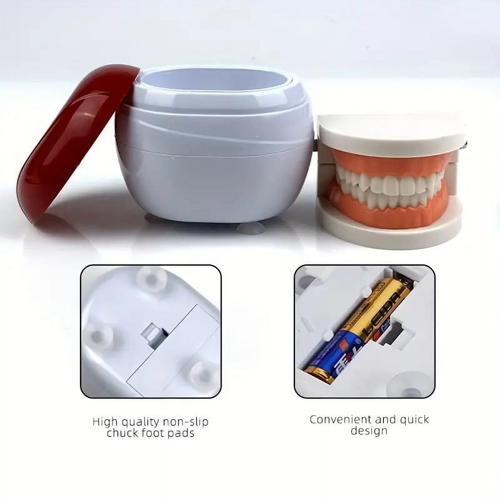 Portable Ultrasonic Denture Cleaner for Retainers Mouth Guards Braces ...