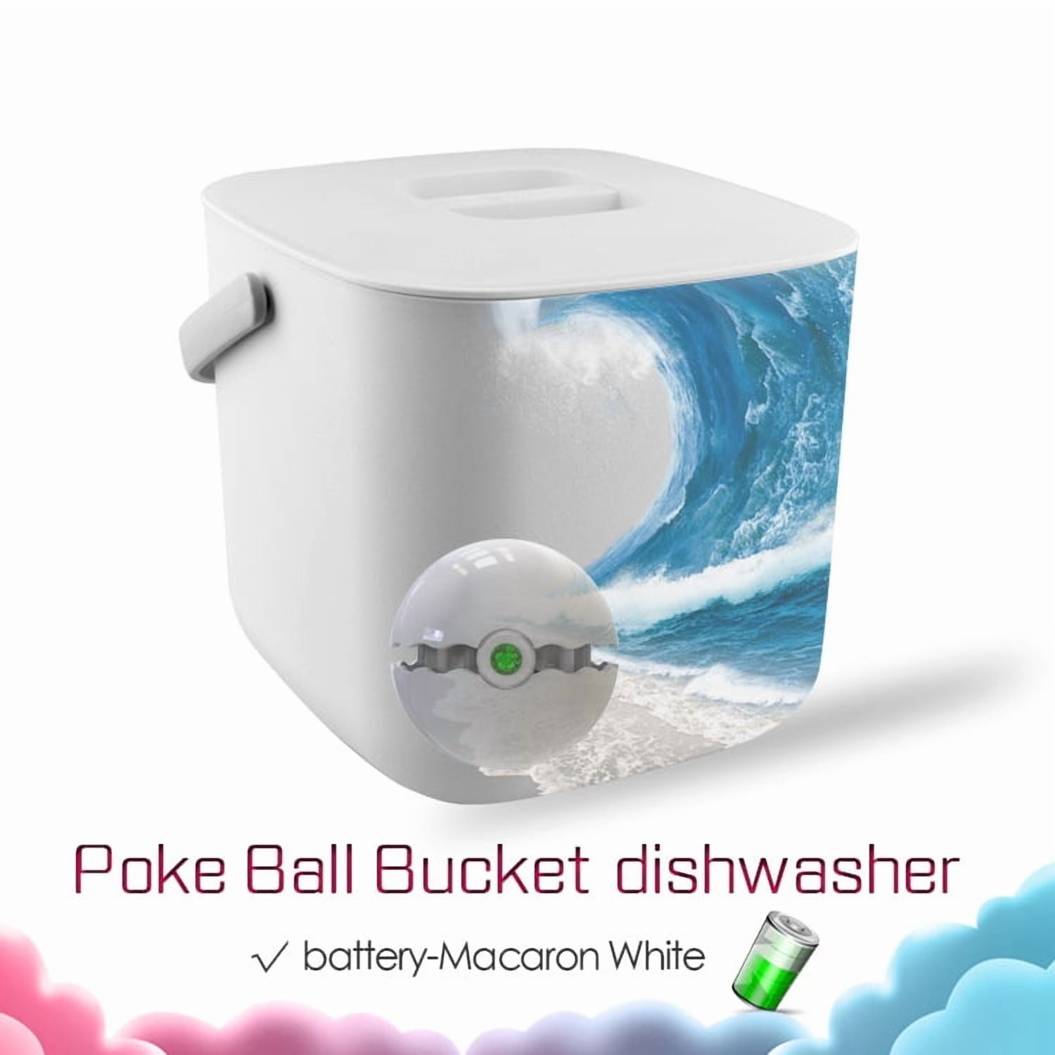 Portable Ultrasonic Dishwasher, Mini Countertop Dishwashing Machine for ...