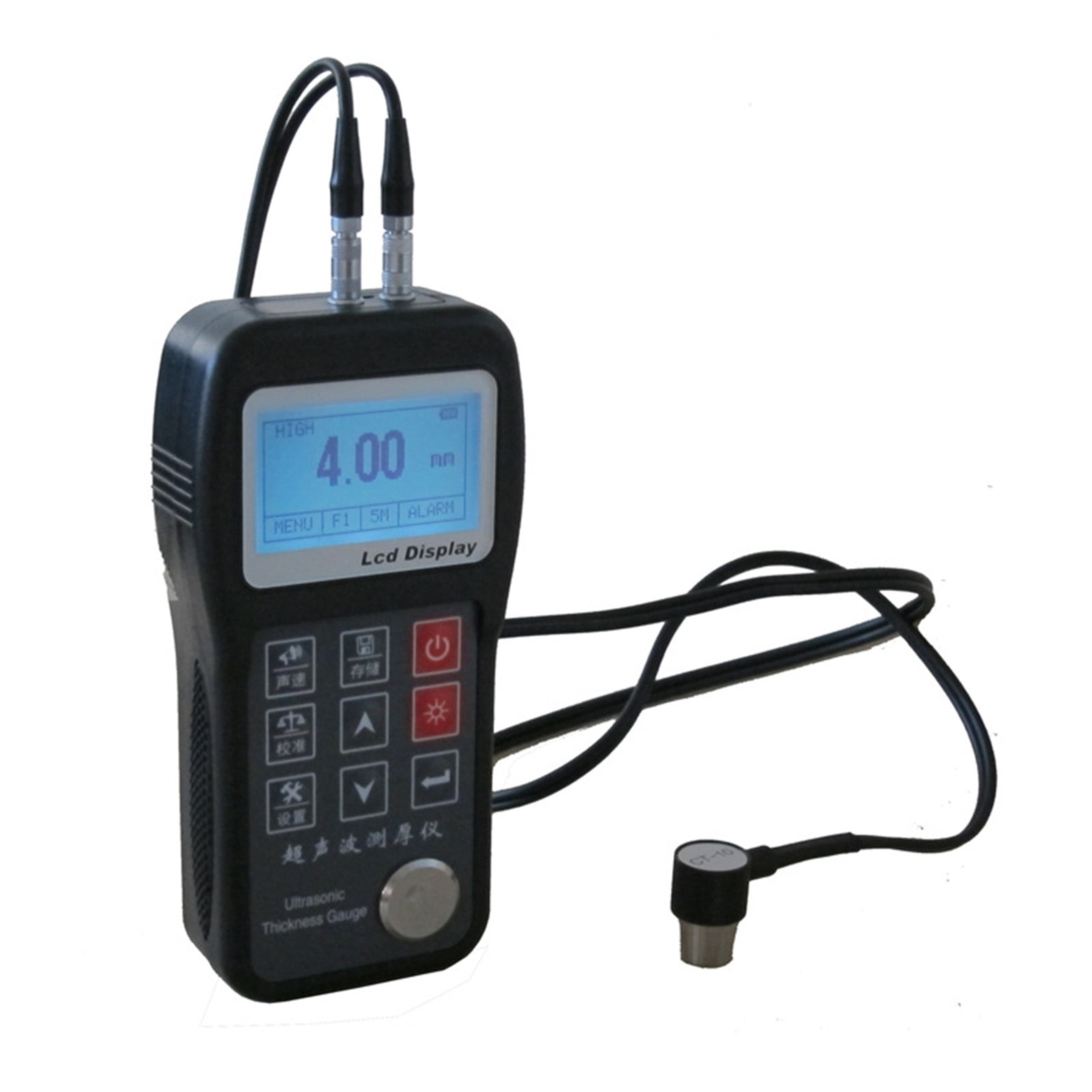 Portable Ultrasonic Thickness Gauge LCD Digital Thickness Meter Tester ...