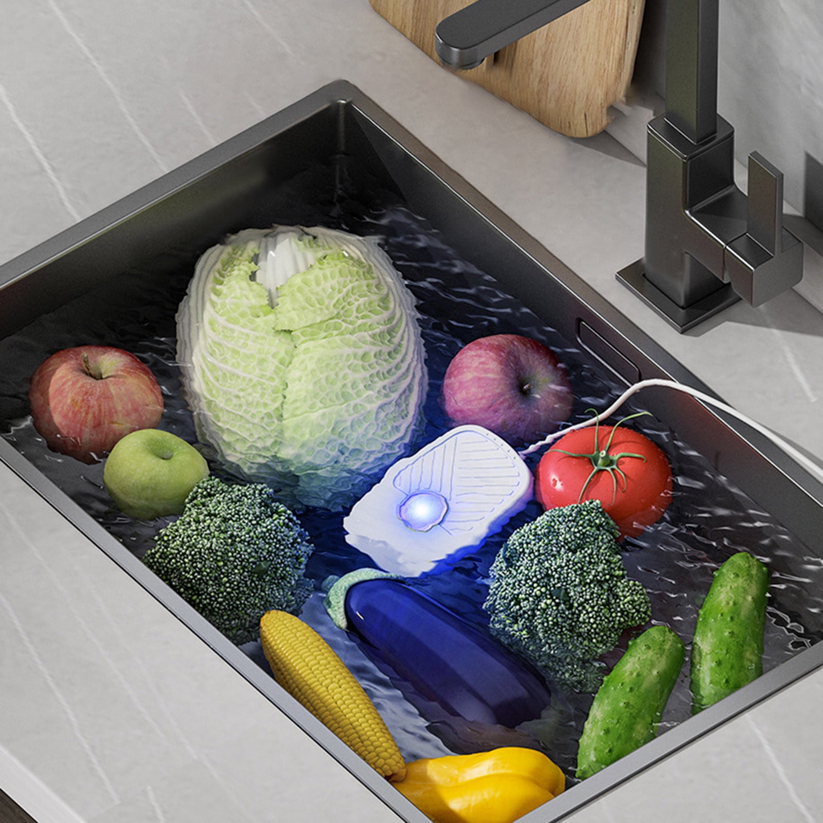 Portable Ultrasonic Vegetable Cleaner USB Rechargeable Fruit Washing ...