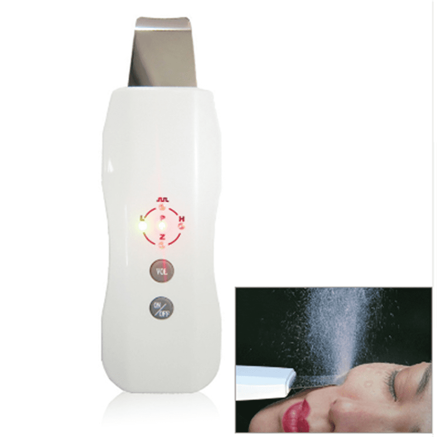 Portable Ultrasound Skin Cleaner Ultrasonic Pore Cleaning Face Peeling ...