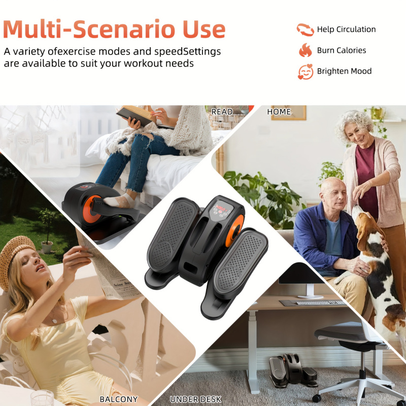 Portable Under - Desk Elliptical Machine for Seniors - Fully Assembled ...