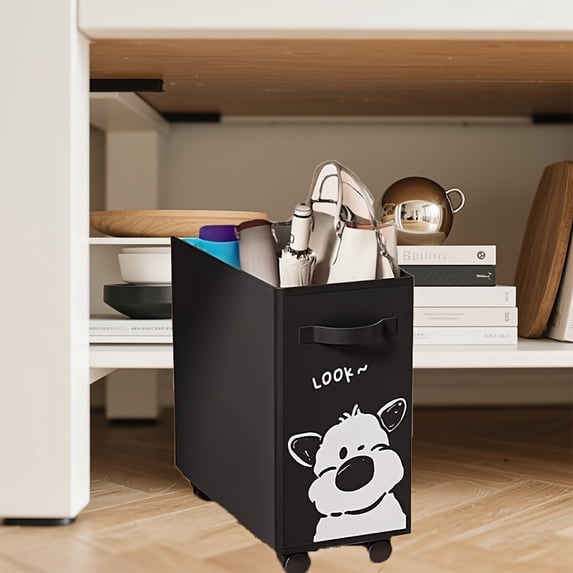 Portable Under-Desk Storage Cart - Cute Animal Design with Wheels ...