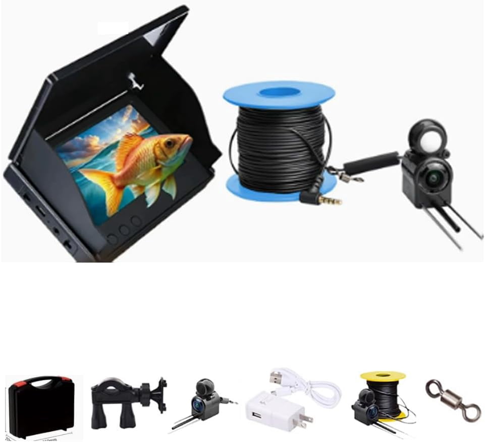 Portable Underwater Fishing Camera – HD Fish Finder with 220° Wide ...