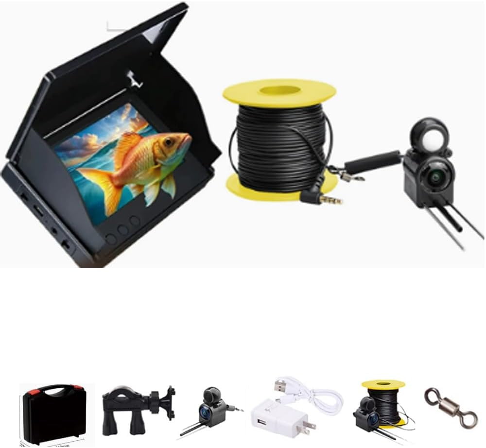 Portable Underwater Fishing Camera – HD Fish Finder with 220° Wide ...