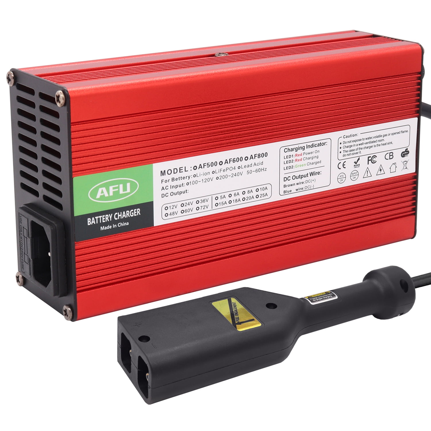 Portable Unive 36V 10A Lead Acid Auto Charger Float Charge 41.4V Max ...