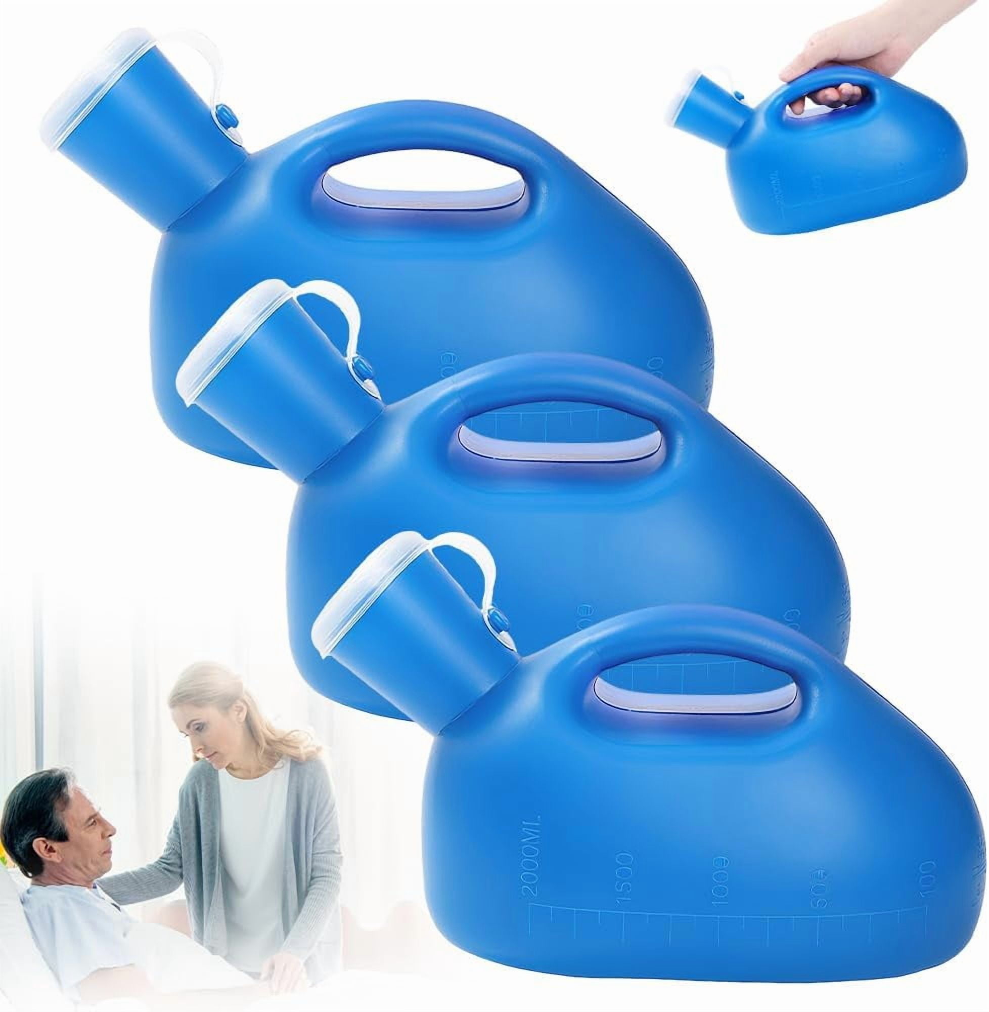 Portable Urinals, 2025 on Bed Male Pee Bottle No-Leak Lock for No-Spill ...
