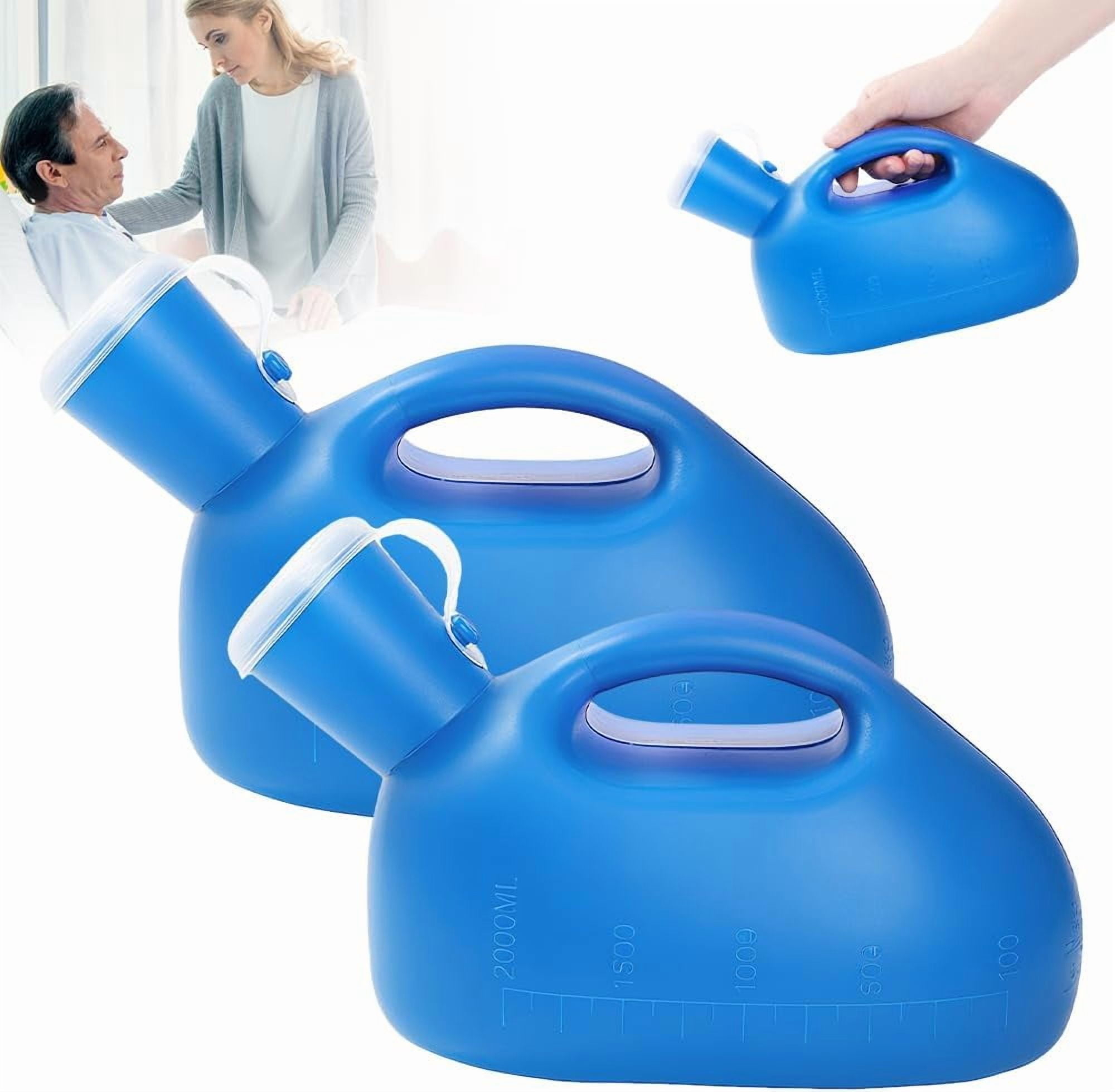 Portable Urinals, 2025 on Bed Male Pee Bottle No-Leak Lock for No-Spill ...