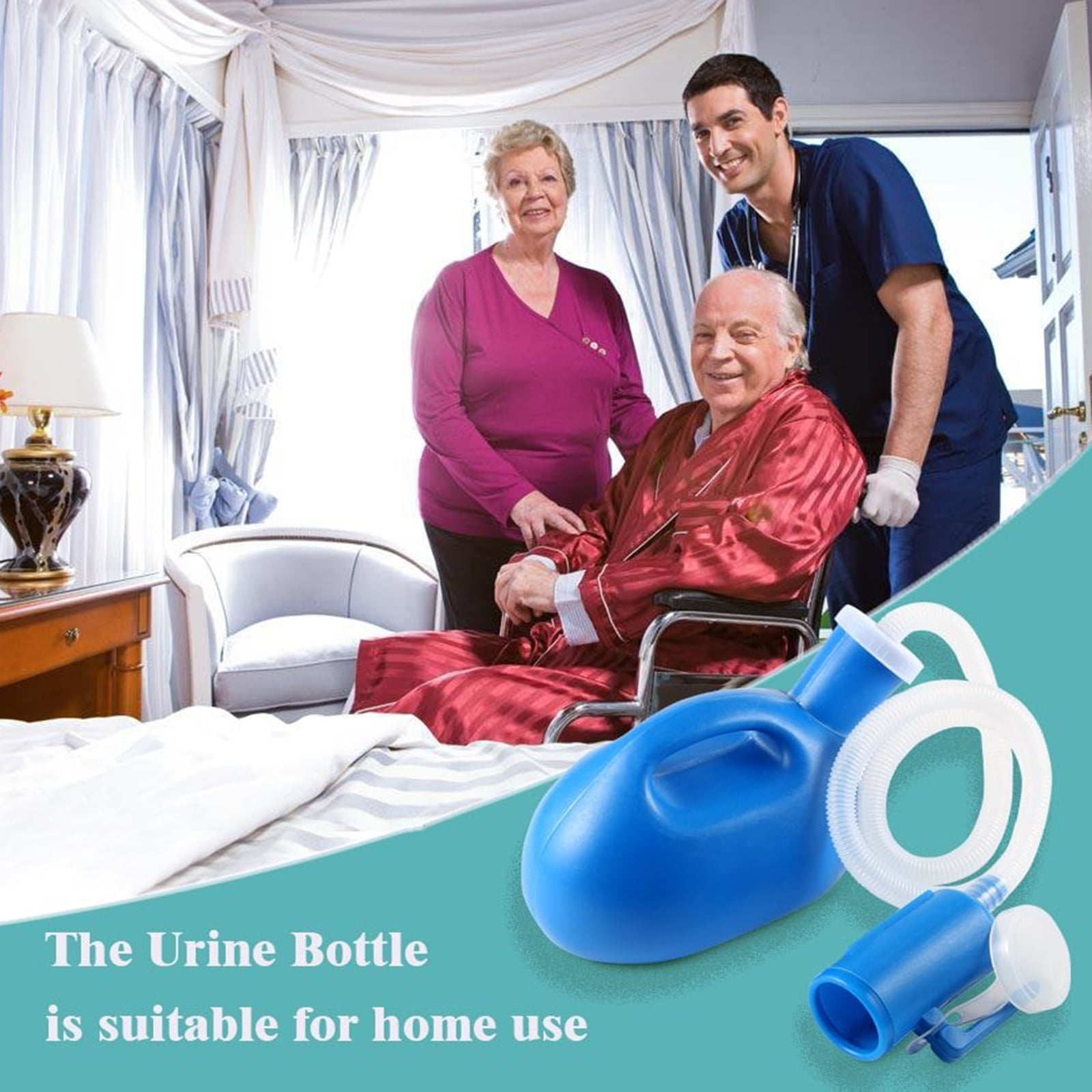 Portable Urinals Portable Toilet for Old and Patient Full Cover and ...