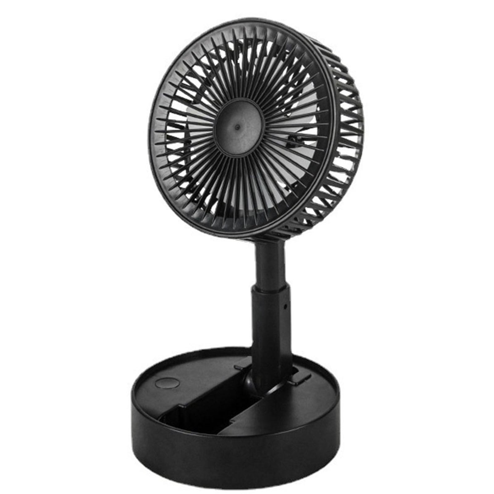 Portable USB Rechargeable Fan Foldable Pedestal Stand Floor Adjustable ...