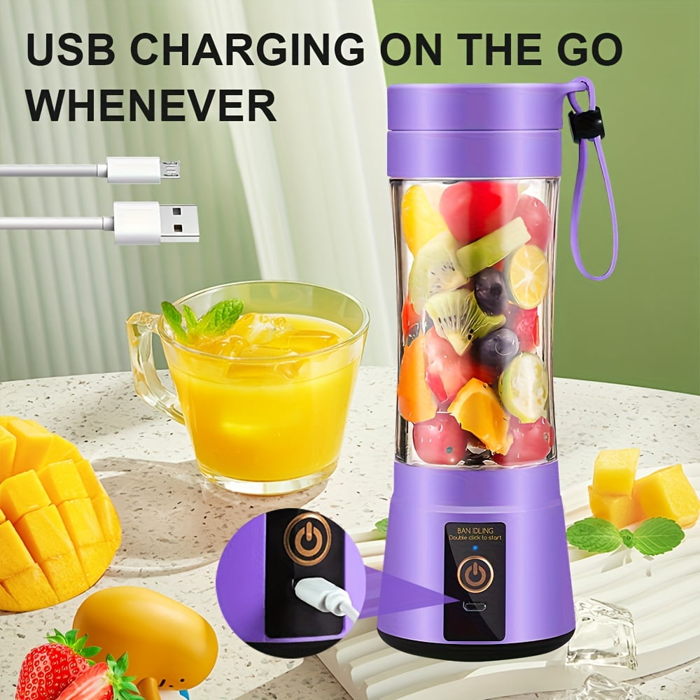 Portable Usb Rechargeable Mini Blender & Juicer - 3 Modes, Digital ...