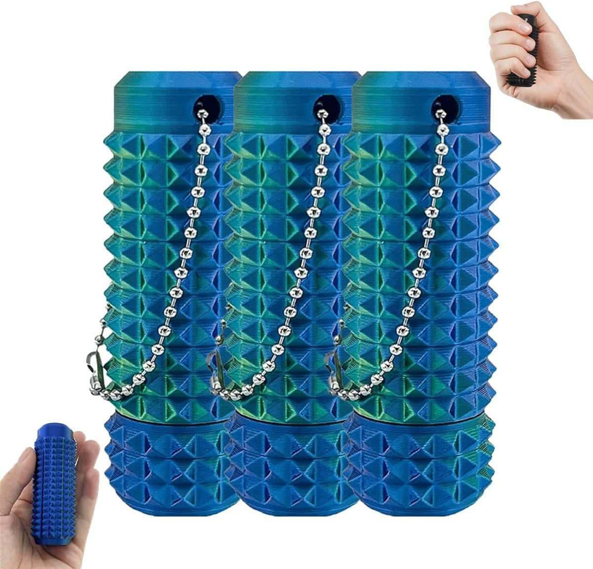 Portable Vibrant Colors Stim Tool – Spiky Grippie Stim Keychain for ...
