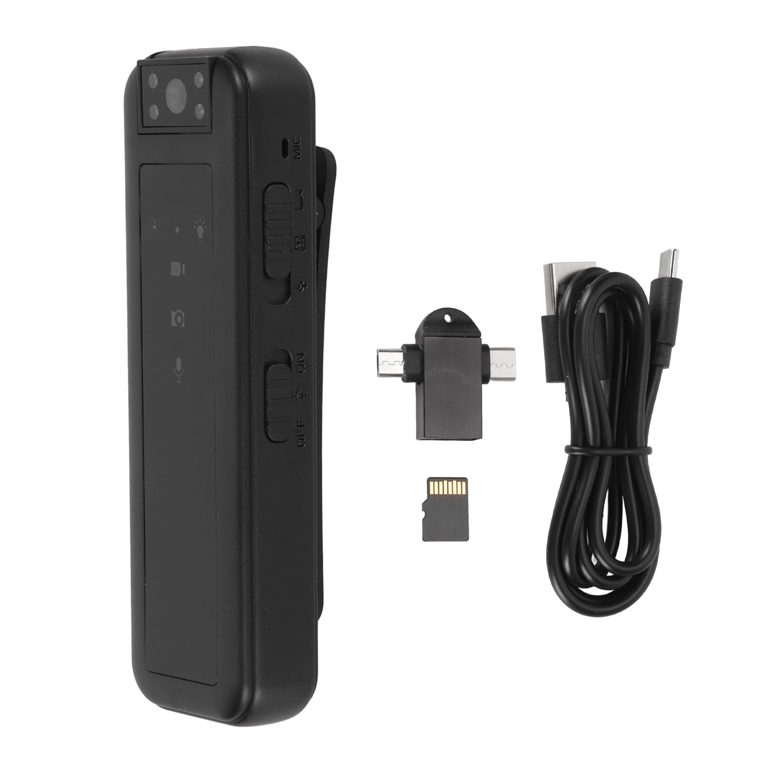 Portable Video Recorder HD 1080P Clip On Infrared Video Recorder Law ...