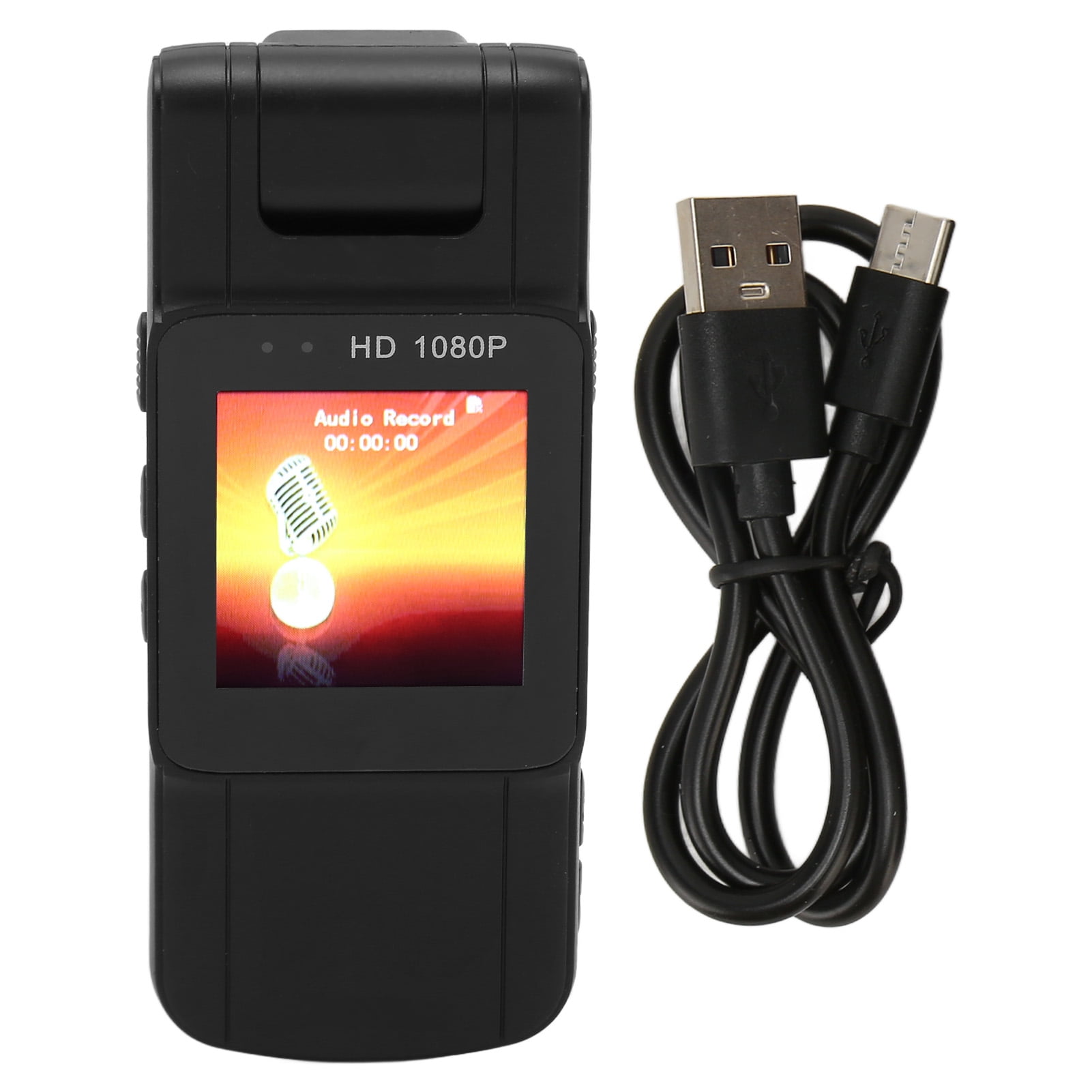 Portable Video Recorder Multifunction HD 1080P Back Clip Camera for Law ...