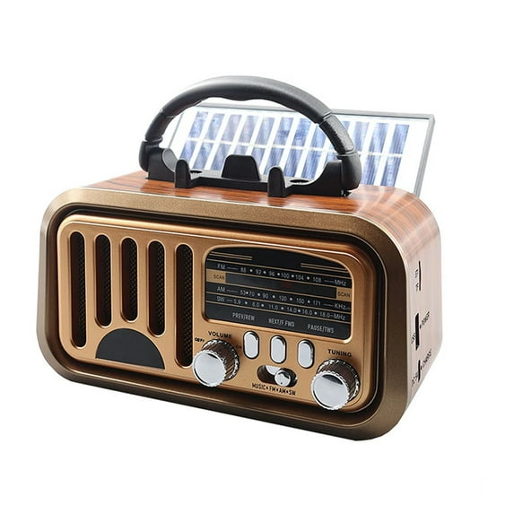 Portable Vintage Radio Classic Retro FM AM SW Radios Wireless Bluetooth ...