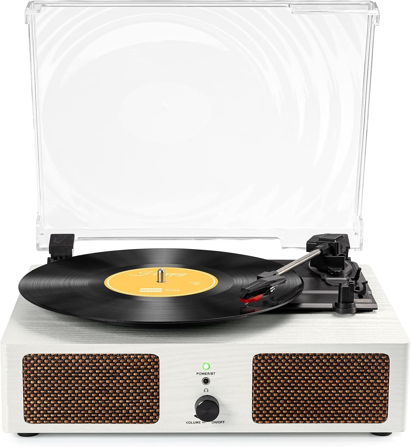 Portable Vintage Vinyl Record Player with Built-in Speakers Supports ...