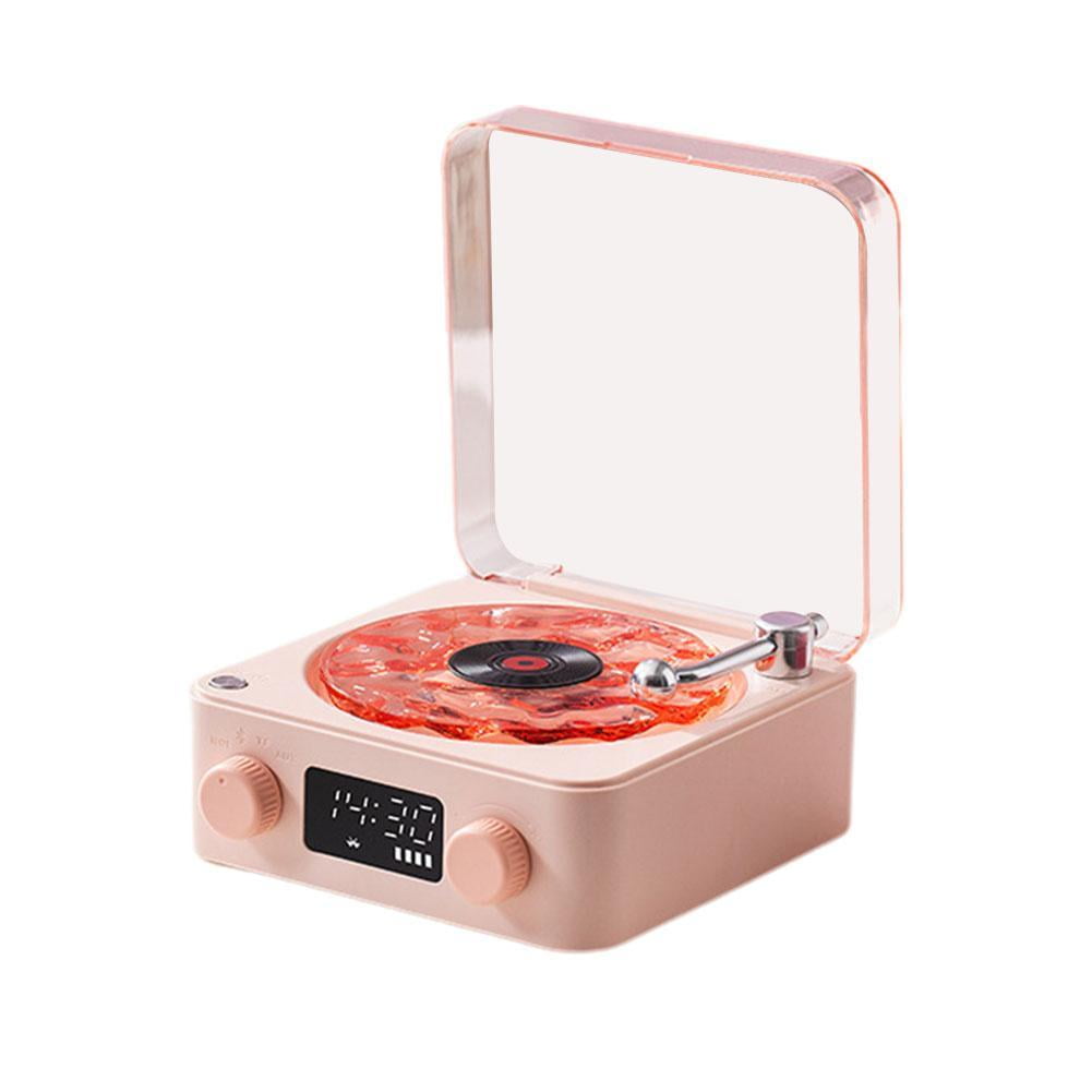 Portable Vinyl Record Player with Adjustable Lights, 360° Stereo ...