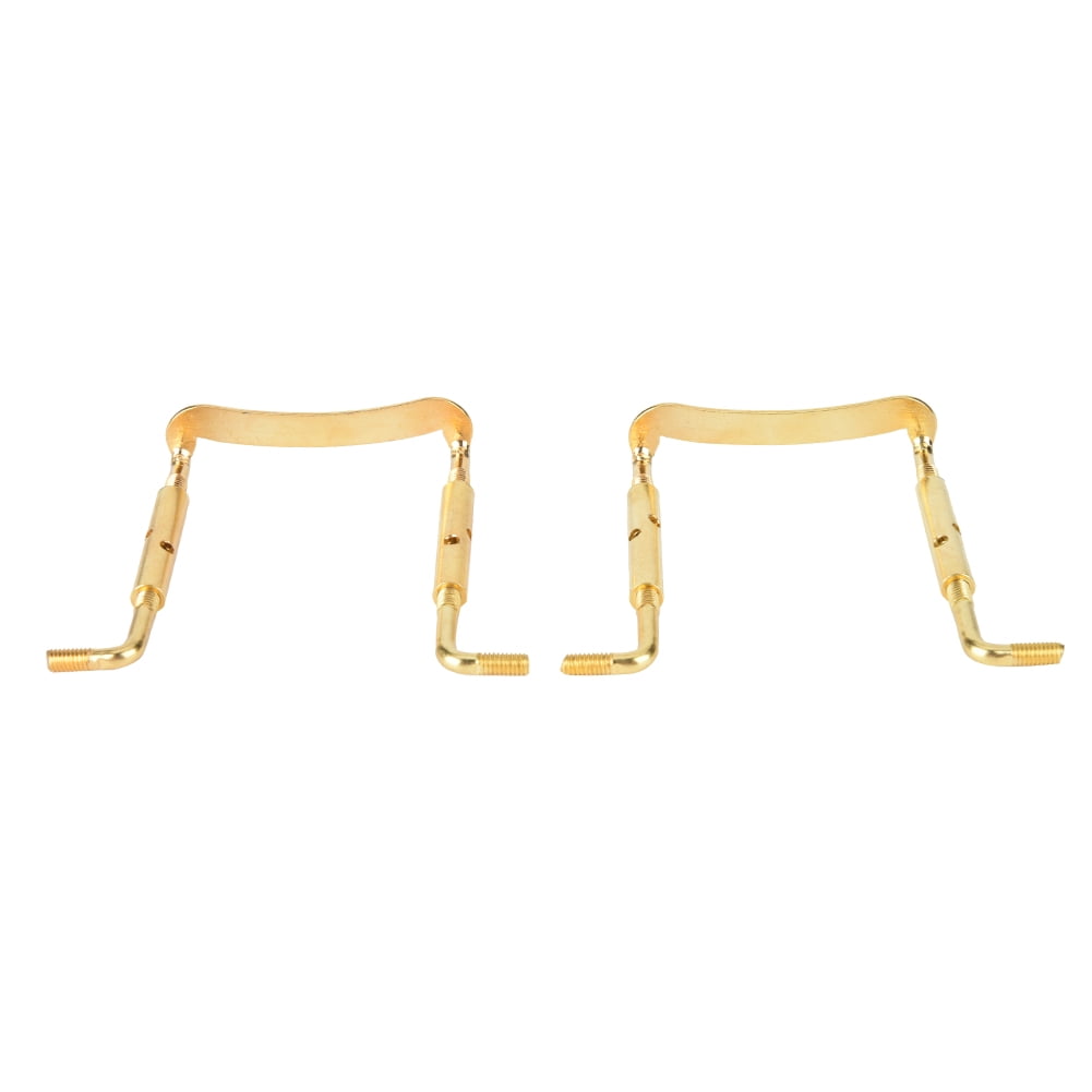 Portable Violin Chinrest Chin Rest Screw Clamp Fiddle Parts Brass Pats ...