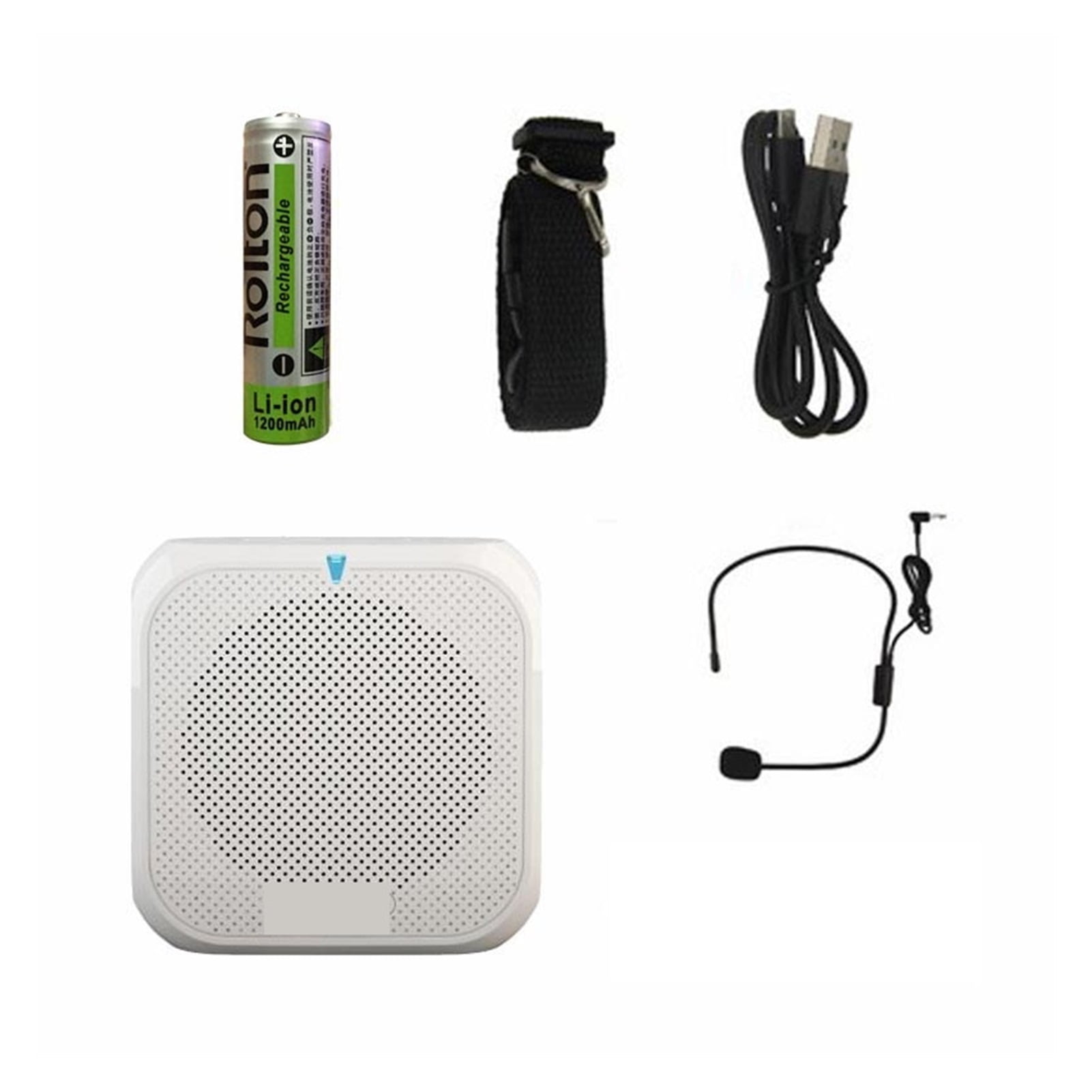 Portable Voice Amplifier Megaphone Booster with Wired Microphone ...