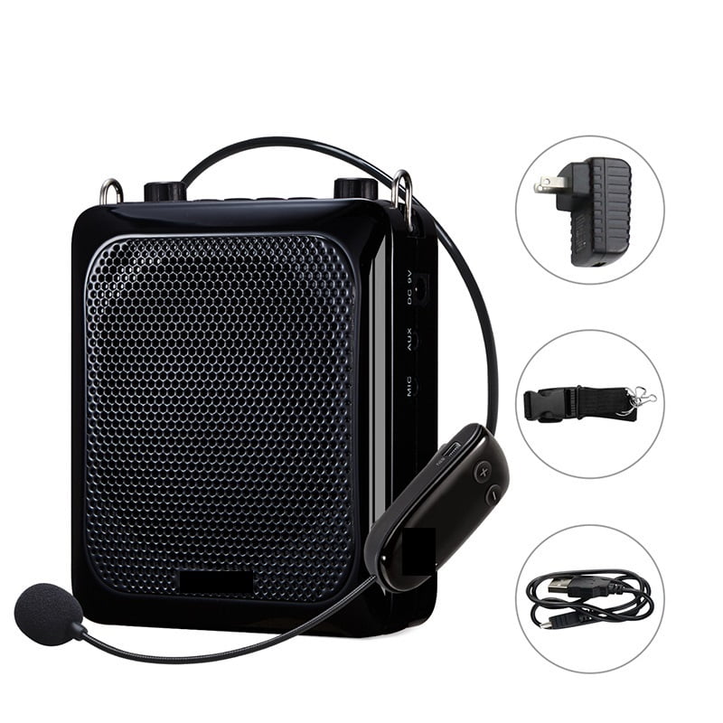Portable Voice Amplifier Mini Bluetooth Speaker with UHF Wireless ...